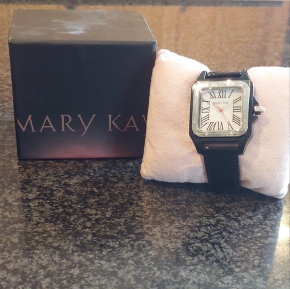Mary Kay | Accessories | Mary Kay Black Square Dial Watch | Poshmark